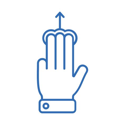 Swipe Up Free Gestures Icons