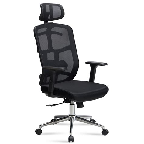Bürostuhl Schreibtischstuhl Mesh Schwarz Drehstuhl Ergonomisch 120 Kg