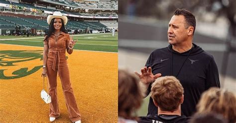 Texas Hc Steve Sarkisians Wife Loreal Makes Her Presence Felt At The