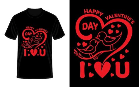 Diseño De Camiseta Del Día De San Valentín Vector Premium