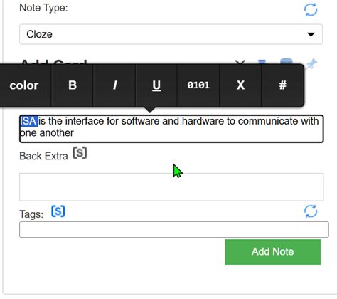 Anki Command Cloze Chrome Shortcut Ranki