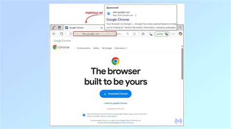 Don T Click This Malicious Ads Impersonating Google Chrome Spreading Dangerous Malware Tom S