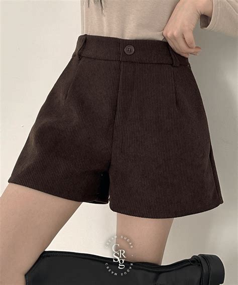 뒷밴딩골덴반바지 겨울 코듀로이 밴딩 숏팬츠 에이블리