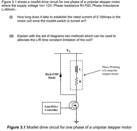Solved Figure 3 1 ﻿shows A Mosfet Drive Circuit For One