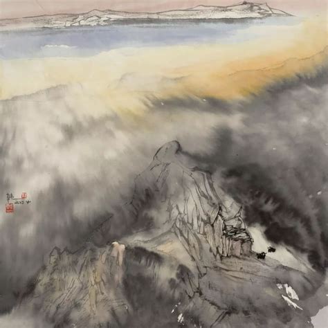 著名女画家韩一山水精品欣赏 艺术