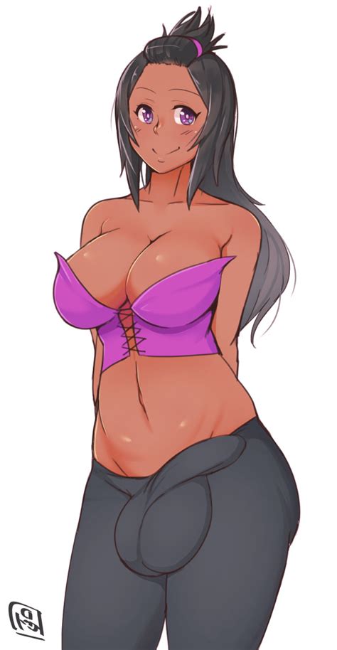 Rule 34 1futa Balls Big Breasts Bulge Cameltail Cleavage Dark Skinned