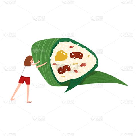 卡通感端午节粽子元素贴纸