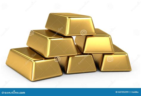 Gold Bars And Coins Stock Illustration Illustration Of Golden 60705299