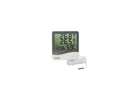 Termo Higrômetro Digital C sensor Ext Relógio Ak New Akso em Promoção é no Buscapé