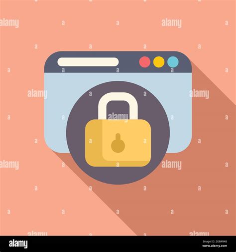 Modern Flat Design Concept Illustration Of Internet Security And Privacy With Padlock Symbol