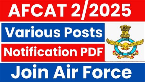 ️ Afcat 2 2025 Notification Out Apply Now For Commissioned Officer