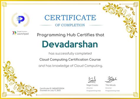 deva darshan r k on linkedin i have the knowledge of cloud computing 😀 thanks to programming hub