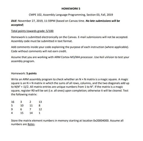 Homework 5 Cmpe 102 Assembly Language Programming