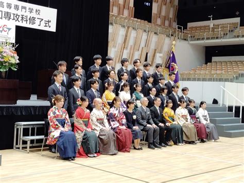 第59回卒業式・第24回専攻科修了式が行われました 長岡高専物質工学科