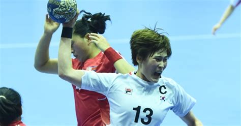 여자핸드볼 아시안게임 남북대결서 39 22 승리