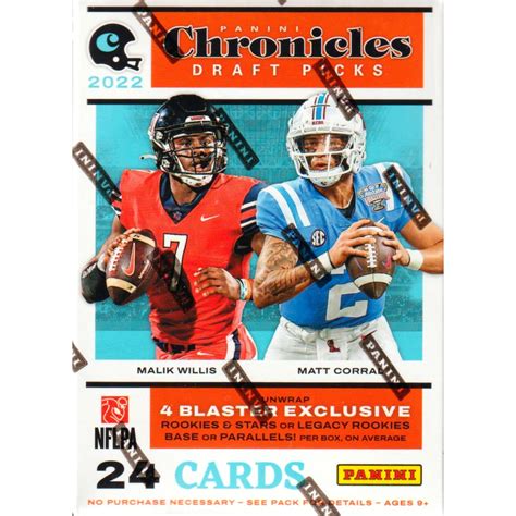 2022 Panini Chronicles Draft Picks Football Blaster Box With 6 Packs
