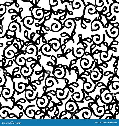 Curls Vector Wallpaper Stock Vector Illustration Of Design 12202505