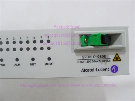 O 080e Gpon Onu Original Alcatel Lucent Bell Ftth Ont With 8 Ports Sc Apc Input English