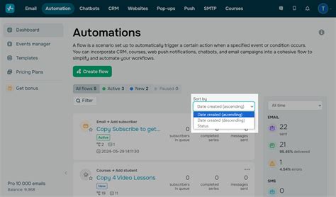 How To View Automated Flows Sendpulse
