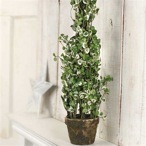 Variegated Artificial Ivy Planter Artificial Greenery Floral