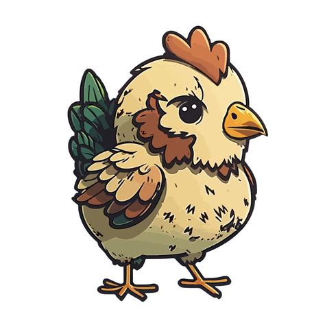 Cute Hen Cartoon Style 20901781 Vector Art At Vecteezy