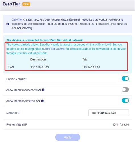 Zerotier Gl Inet Router Docs