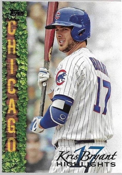 2018 Topps Kris Bryant Highlights Baseball Card KB 30 Chicago Cubs NM MT