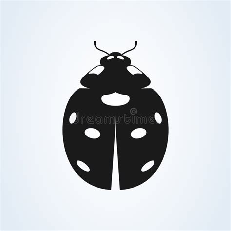Lady Bug Vector Icon Ladybug Simple Illustration Icon Isolated Stock Vector Illustration Of