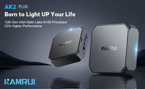 KAMRUI AK Plus Mini PC Intel Th Gen Alder Lake N Up To GHz Mini Desktop Computer
