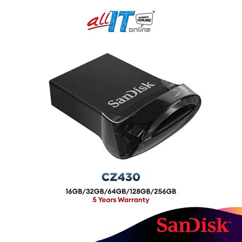 Sandisk Cz430 Ultra Fit Usb 31 Flash Drive 16gb32gb64gb128gb256gb
