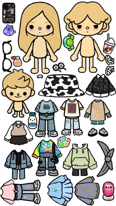 Toca Boca Paper Doll Kawaii Cat Drawing Kawaii Girl Drawings Body