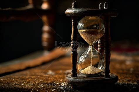 모래 시계는 어두운 빛으로 표시됩니다