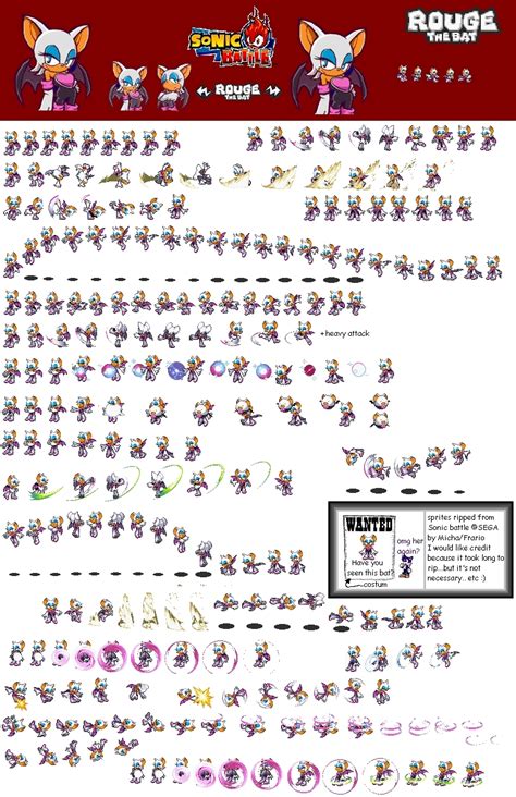 Rouge Sprites Rouge The Bat Photo 19259502 Fanpop