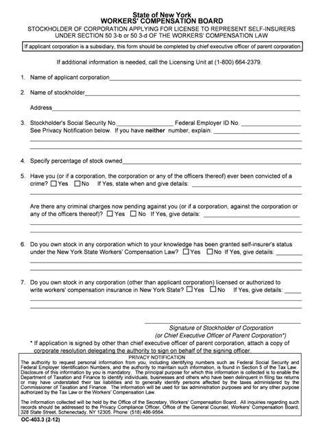 Fillable Online Wcb Ny State Of New York Workers Compensation Board