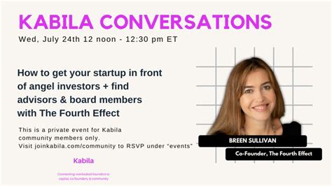 kabila on linkedin another helpful founder event on deck