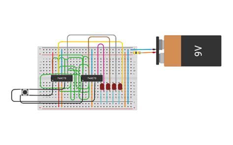 Circuit Design 4 Bit Synchronous Up Counter Using Jk Flip Flops Tinkercad