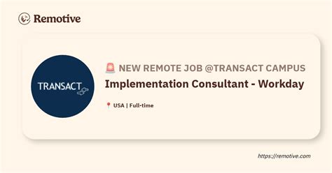 Hiring Implementation Consultant Workday Transact Campus