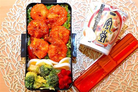今日の娘弁当〜エビチリ弁当〜 Dra Kichi日和