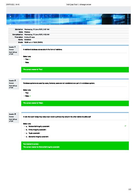 Self Quiz Unit 1 Attempt Review 3 25 07 2022 14 41 Self Quiz Unit 1 Attempt Review 1