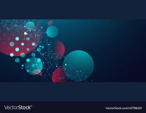 Abstract Polygonal Background With Connecting Vector Image
