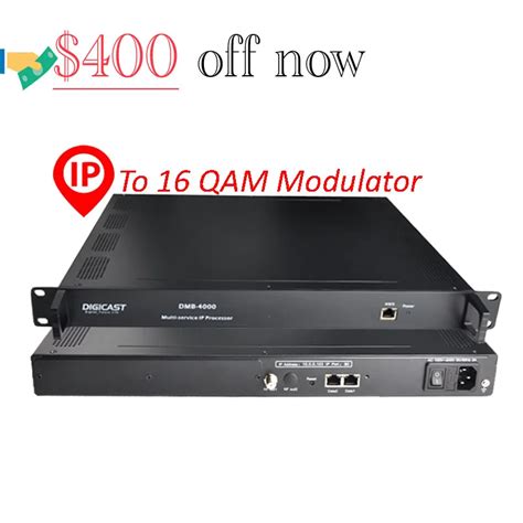 iptv processor swappable ip dvb c qam modulator with ip to rf converter