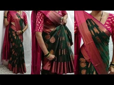 Beginners saree draping tutorial | easy saree draping with perfect pleats | sari draping idea ...