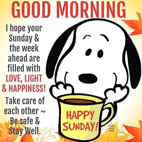 I Hope Your Sunday And The Week Ahead Are Filled With Love Light