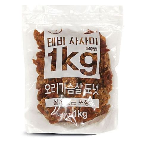 주토퍼 테비 강아지 간식 사사미 오리가슴살 도넛 1kg 홈플러스 택배배송
