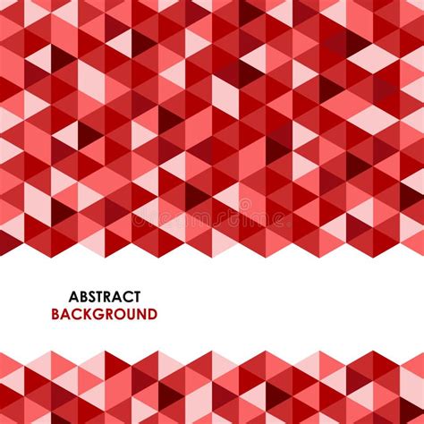 Abstract Red Triangle Background Stock Vector Illustration Of Geometric Promotion