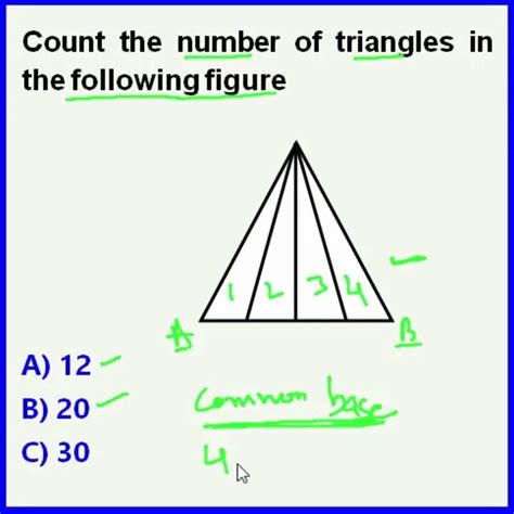 Reasoning I Counting Triangles Figures I Counting Triangles I Youtube