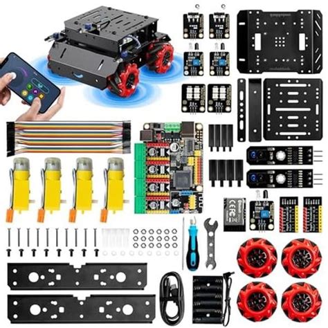 A Sonic Xs72294 Mbot Mega Robot Kit With Mecanum Wheels Programmable Robotics Kit With Arduino