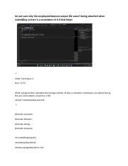 Project Docx Im Not Sure Why The EmployeeAbsences Output File Wasn T Being Attached When