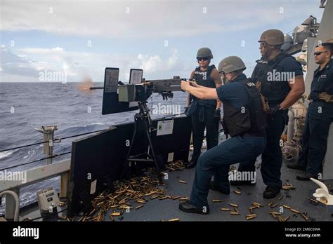 Philippine Sea 3rd Jan 2023 U S Navy Sailors Participate In A Live