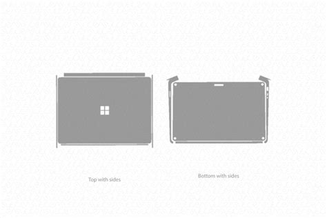 Surface Laptop 5 135in Skin Cutfile Vector Template Full Wrap Svg — Vecras